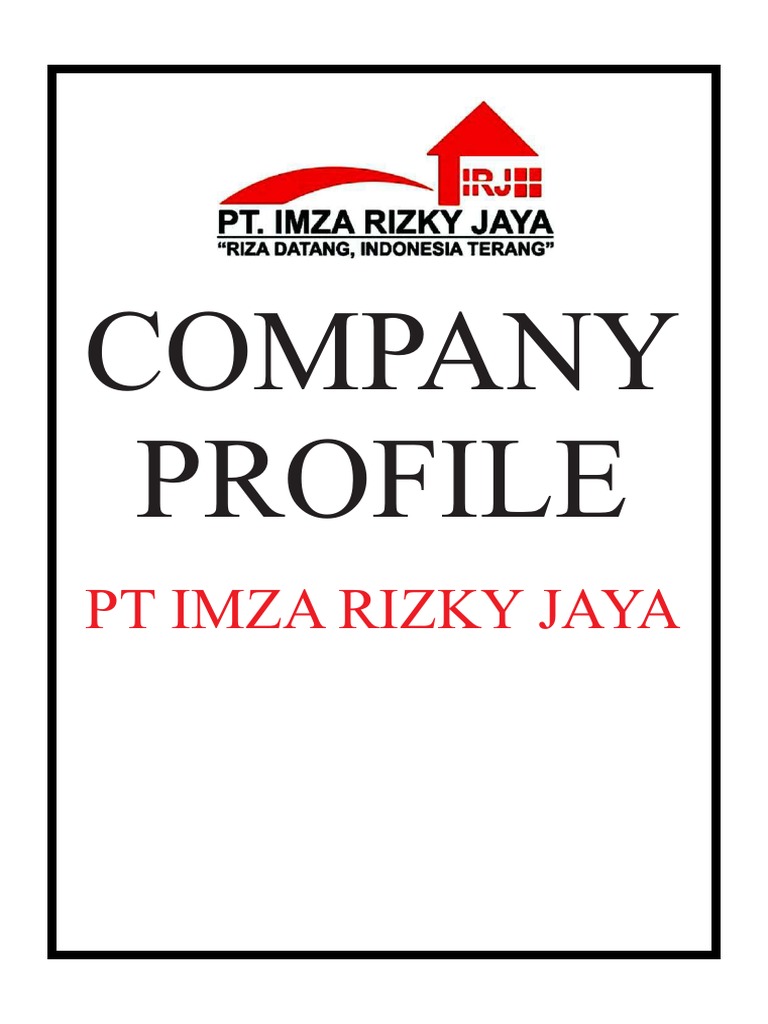 Company Profile: PT Imza Rizky Jaya | PDF
