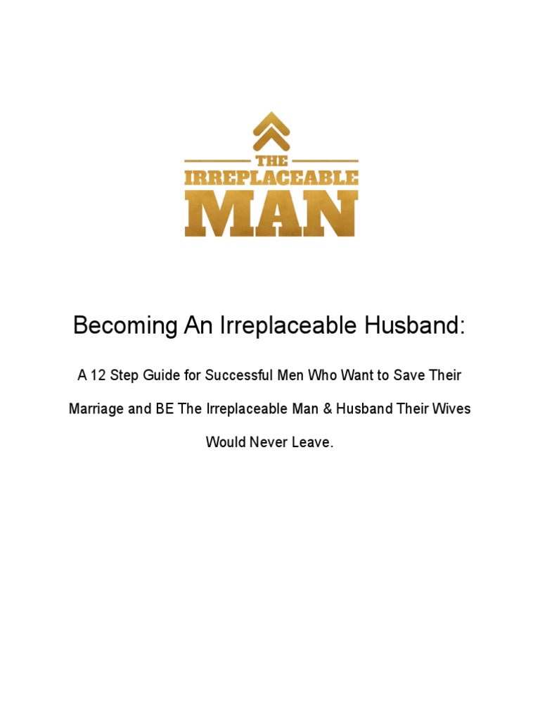 12 Steps to Becoming an Irreplaceable Husband | PDF | Mental Health ...