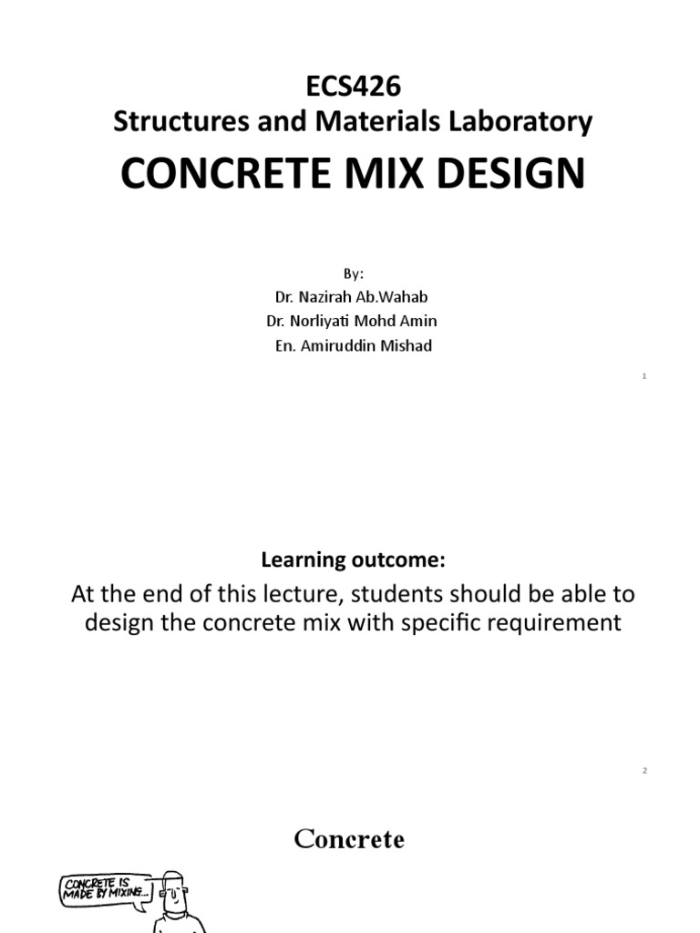 Concrete Mix Design Principles | PDF | Concrete | Building Materials