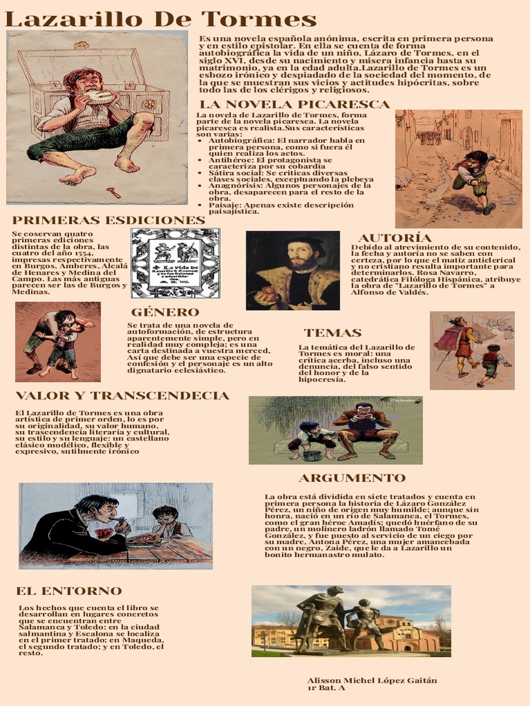 Infografía - Lazarillo de Tormes | PDF