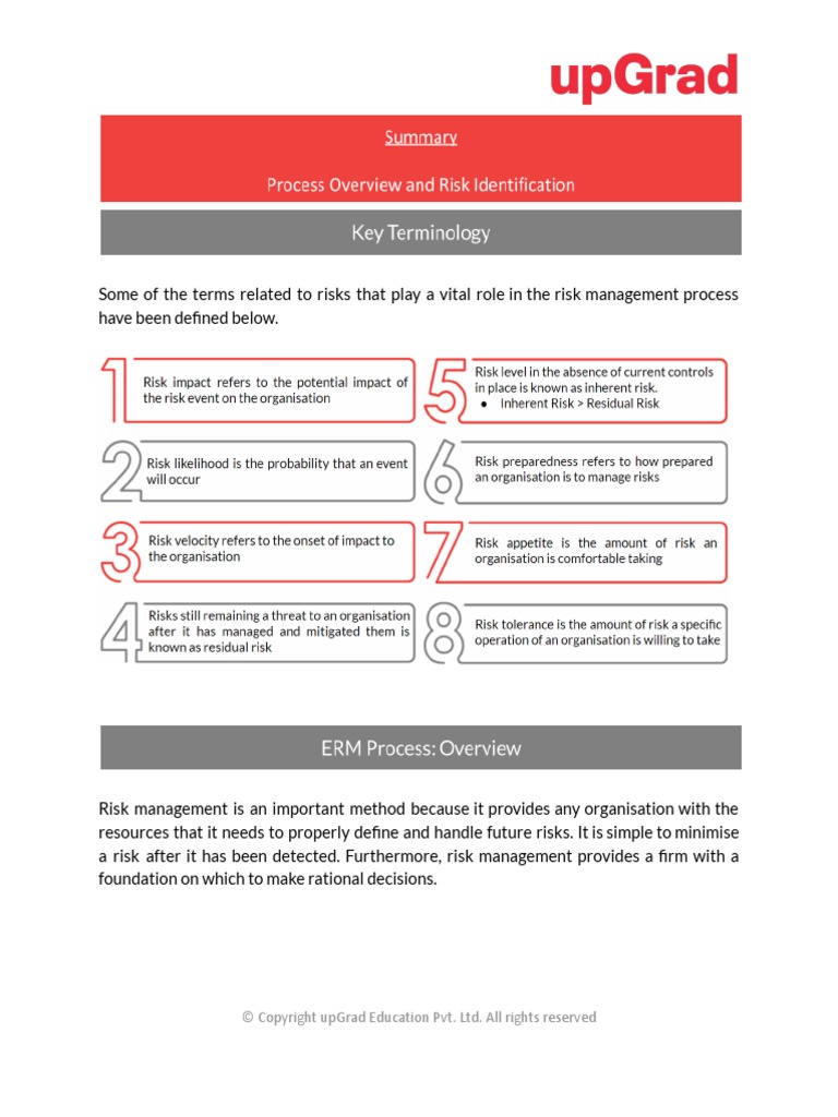 Process Overview and Risk Identification | PDF | Risk | Risk Management