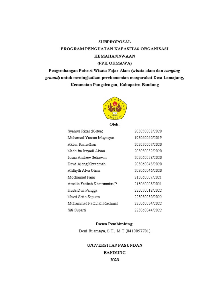 PROPOSAL PPK ORMAWA Rev 002 | PDF PROPOSAL PPK ORMAWA Rev 002 | PDF