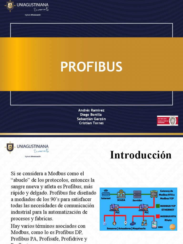 Presentación PROFIBUS | PDF | Topología de la red | Automatización