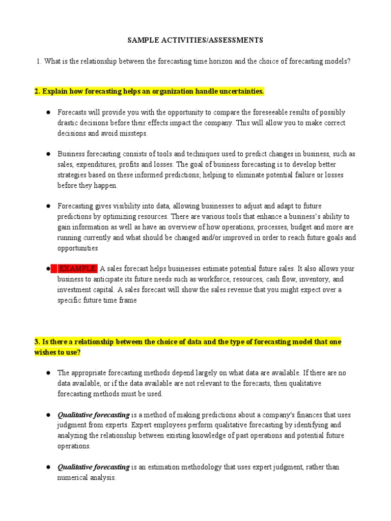 Operation Management Questions | PDF | Forecasting | Accuracy And Precision