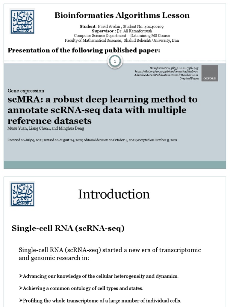 Scmra: A Robust Deep Learning Method To Annotate Scrna-Seq Data With Multiple Reference Datasets ...