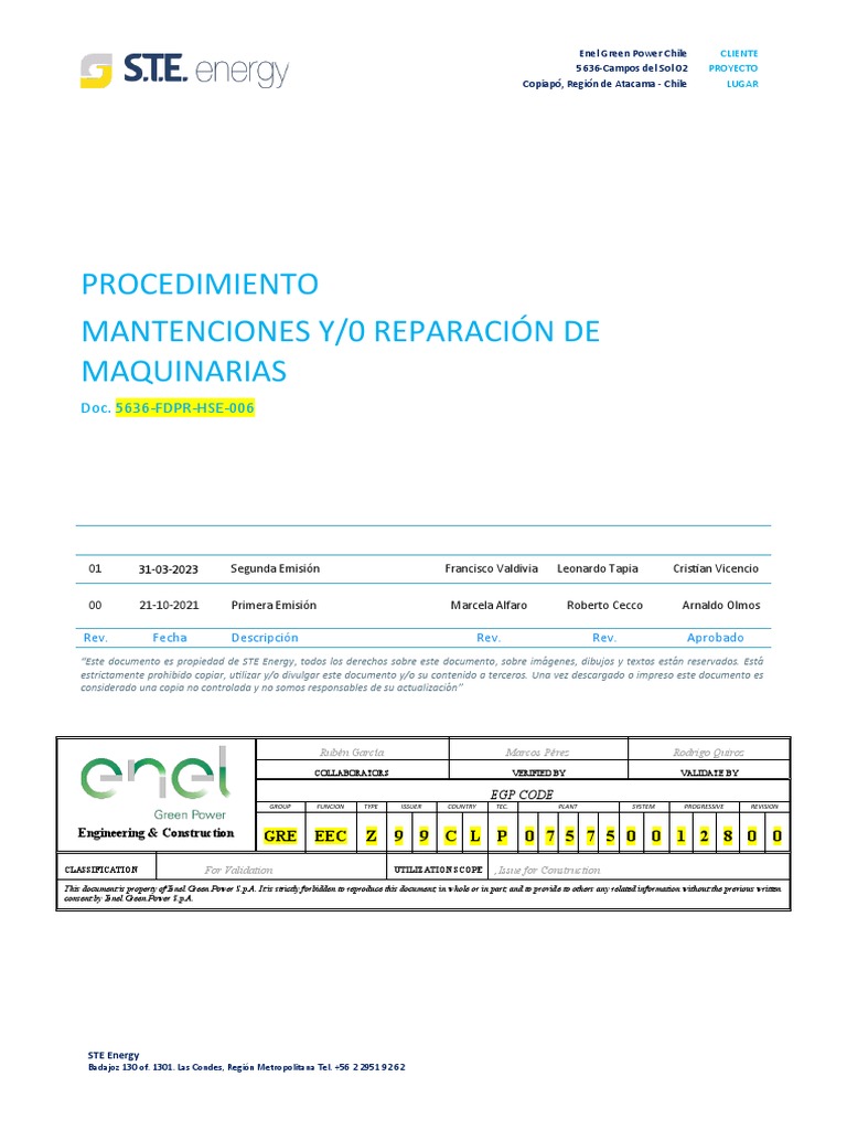 PROCEDIMIENTO Mantencion Equipos | PDF | Residuos | Outsourcing