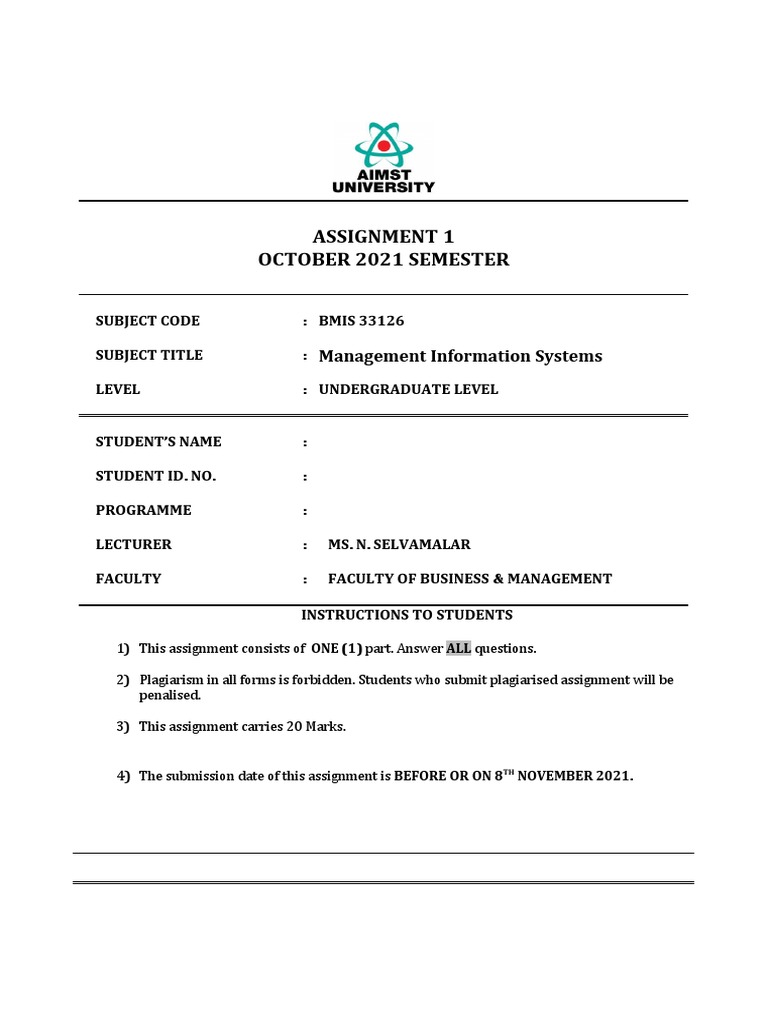 MIS Assignment 1 | PDF | Competitive Advantage | Cloud Computing