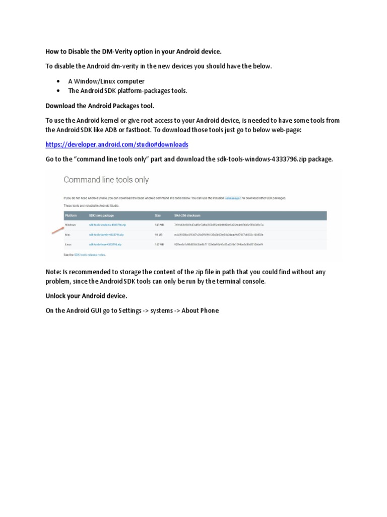 Unlock DM Verity | PDF | Android (Operating System) | Computer Science