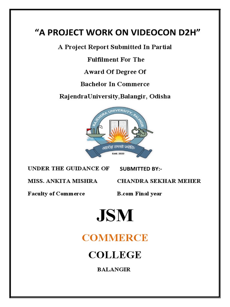 Analysis of Videocon D2H: A Case Study on the Direct-to-Home Television ...