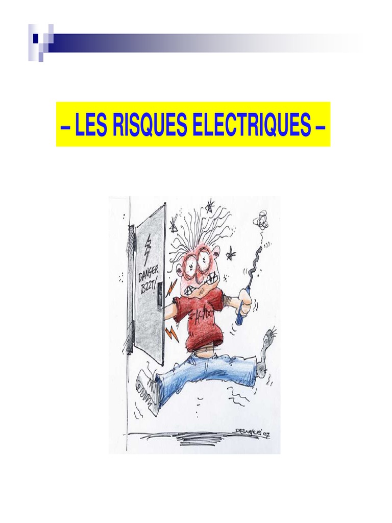 Les Risques Electriques | Descargar gratis PDF | Électrotechnique | Électricité