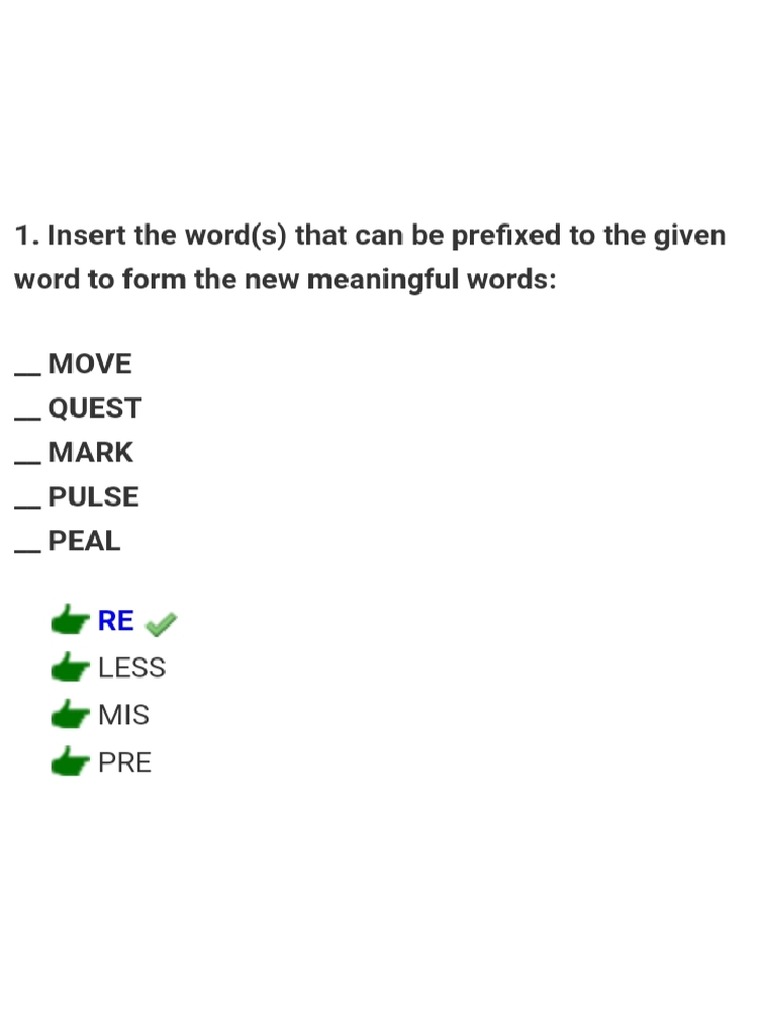 Intelligence Test Online 1 Prefixes Questions With Answers | PDF