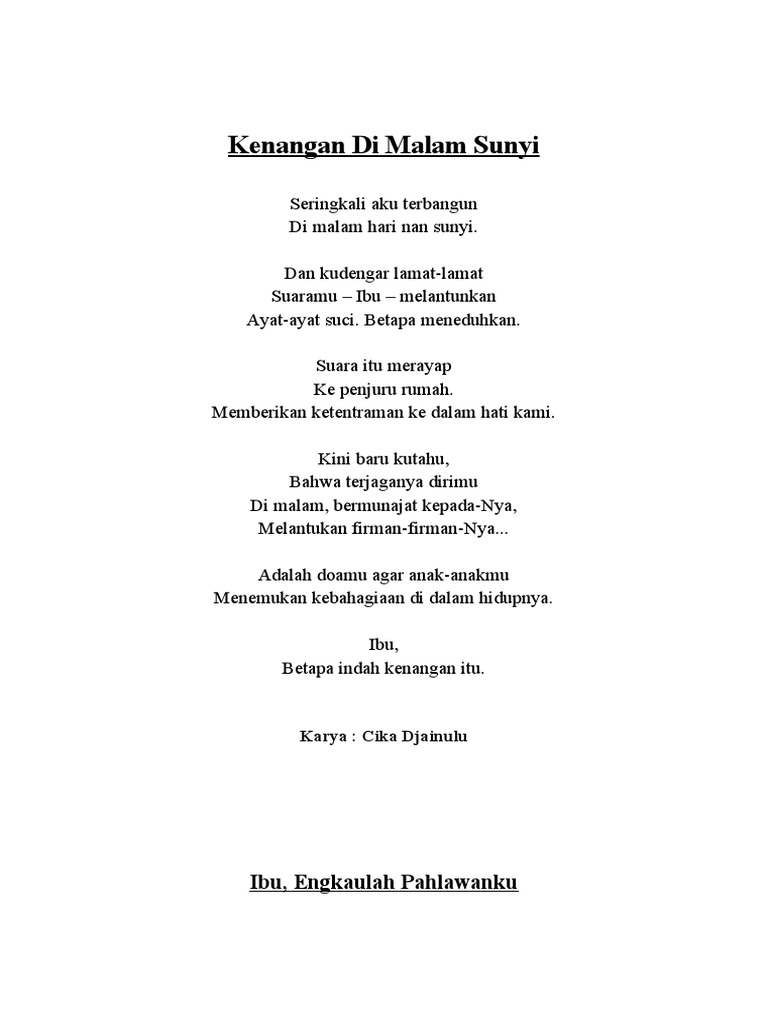 Kumpulan Puisi | PDF