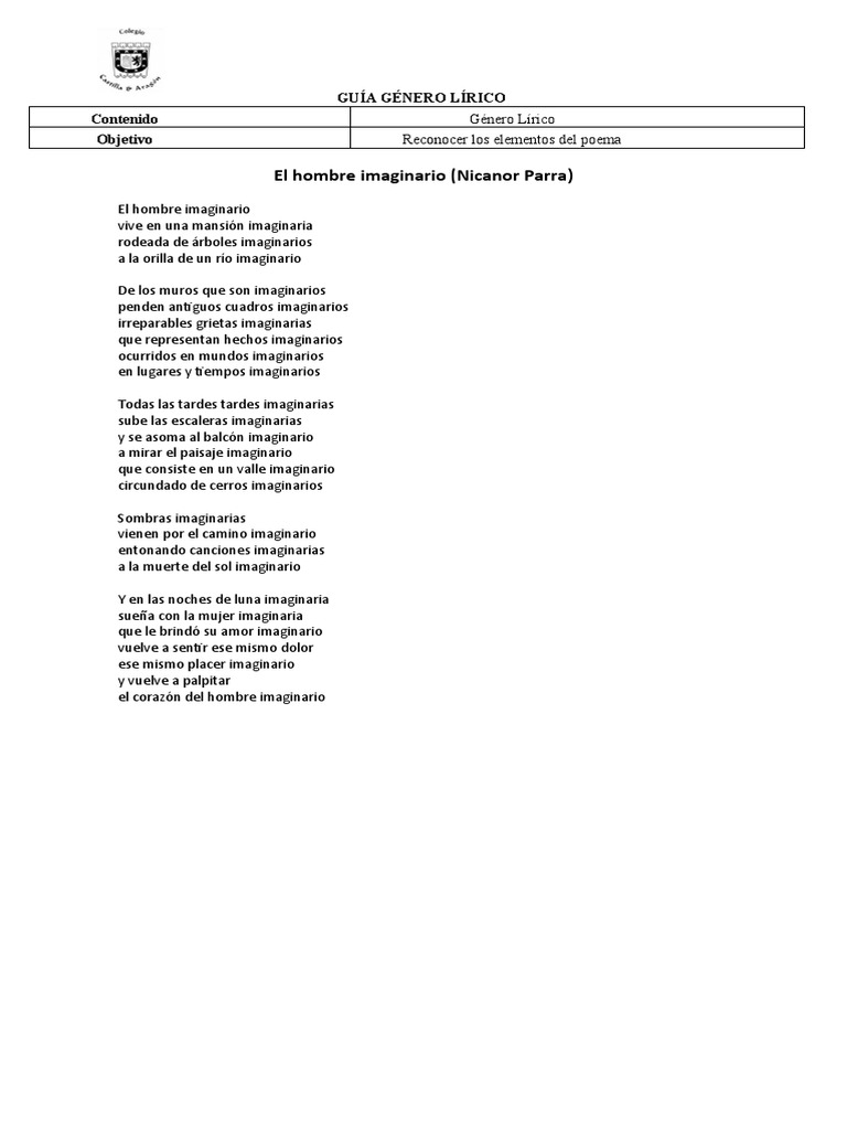 Guía de Poesía para Estudiantes | PDF | Amor
