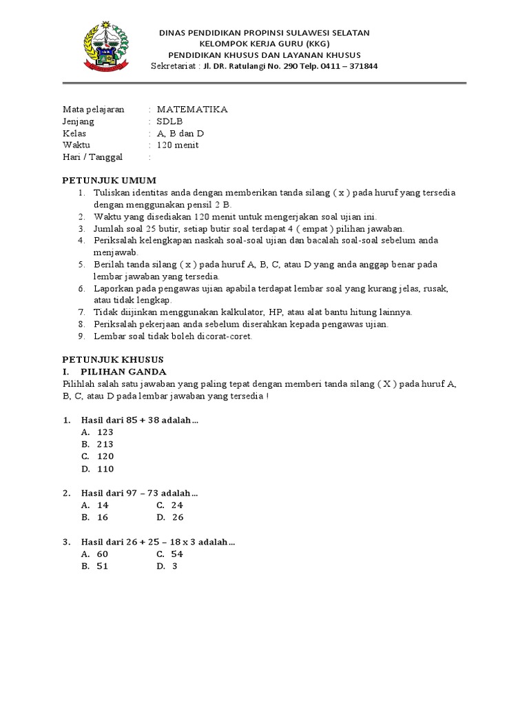 MTK SDLB A, B, D | PDF