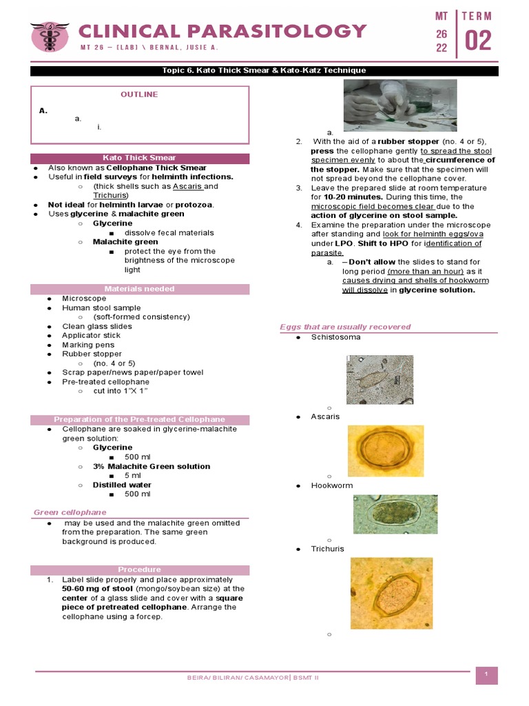Trans MT 26 Bernal Lab Topic 6 | PDF | Medical Specialties | Clinical Medicine