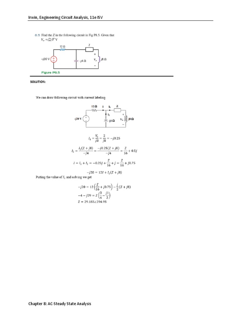 Chapter 8 Problems | PDF