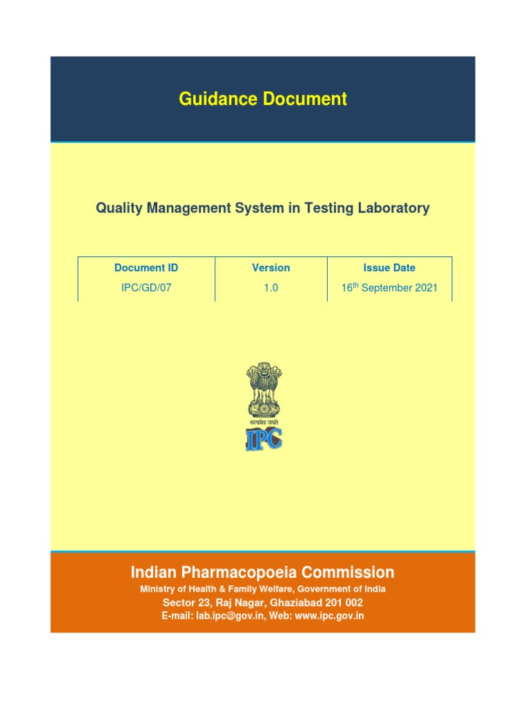 GD-07-QMS - Quality Management System in Testing Laboratory | PDF