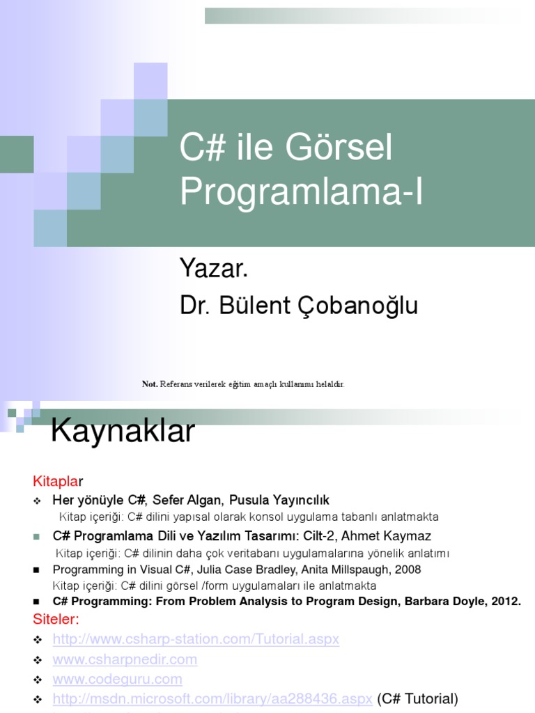 Csharp Cobanoglu | PDF