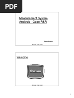 GRR Study MSA Template | PDF | Variance | Scientific Method