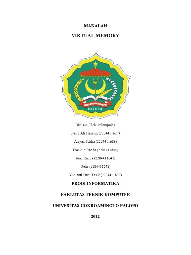 Virtual Memory: Makalah | PDF