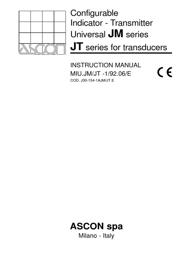 JM JTManual | PDF | Power Supply | Thermocouple