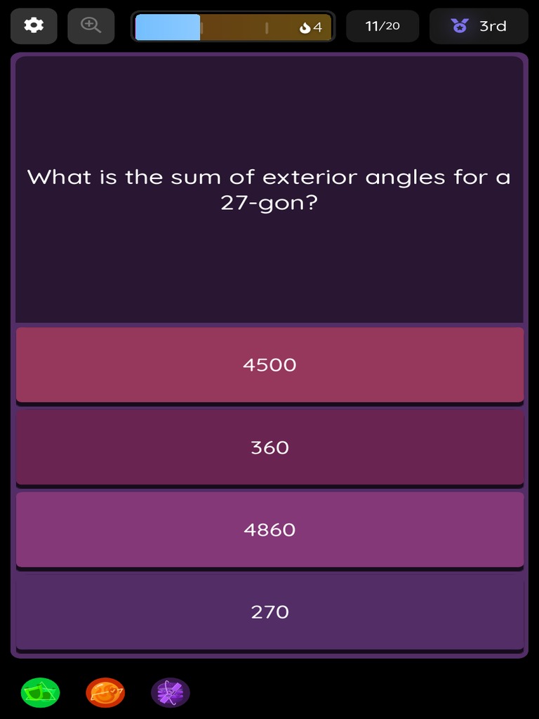 What Is The Sum of Exterior Angles For A 27-Gon? | PDF