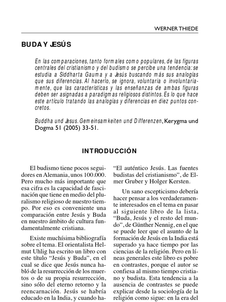 Buda y Jesus | PDF | Gautama Buddha | Jesús