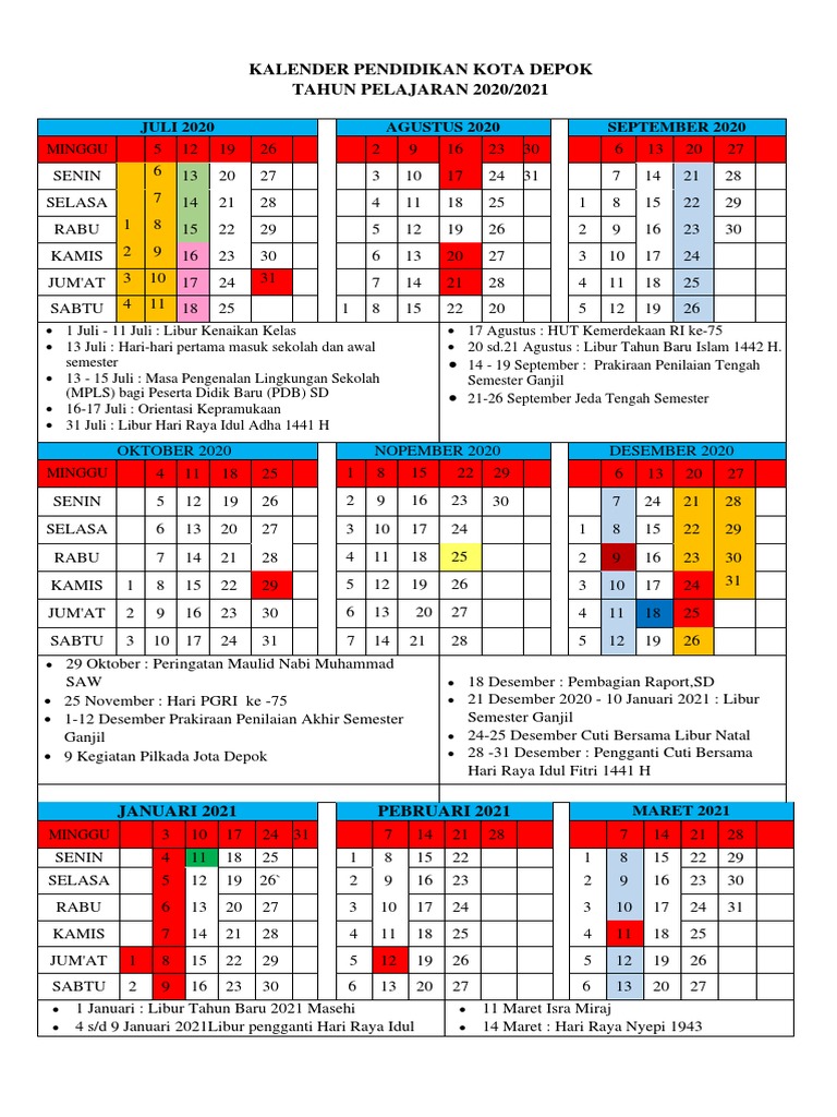 Kalender Pendidikan | PDF