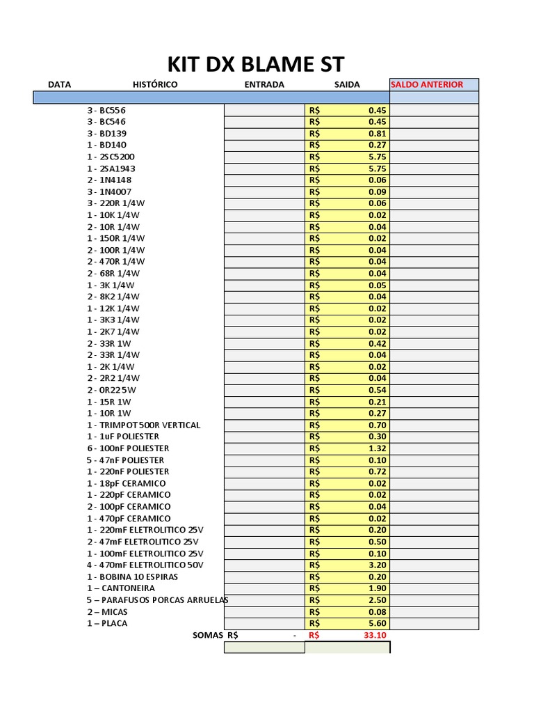 Kit - DX Blame ST 100W | PDF | Banking | Personal Finance