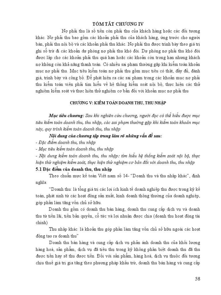 Giáo trình Kiểm toán tài chính (Giáo trình đào tạo từ xa) - Phần 2 ...