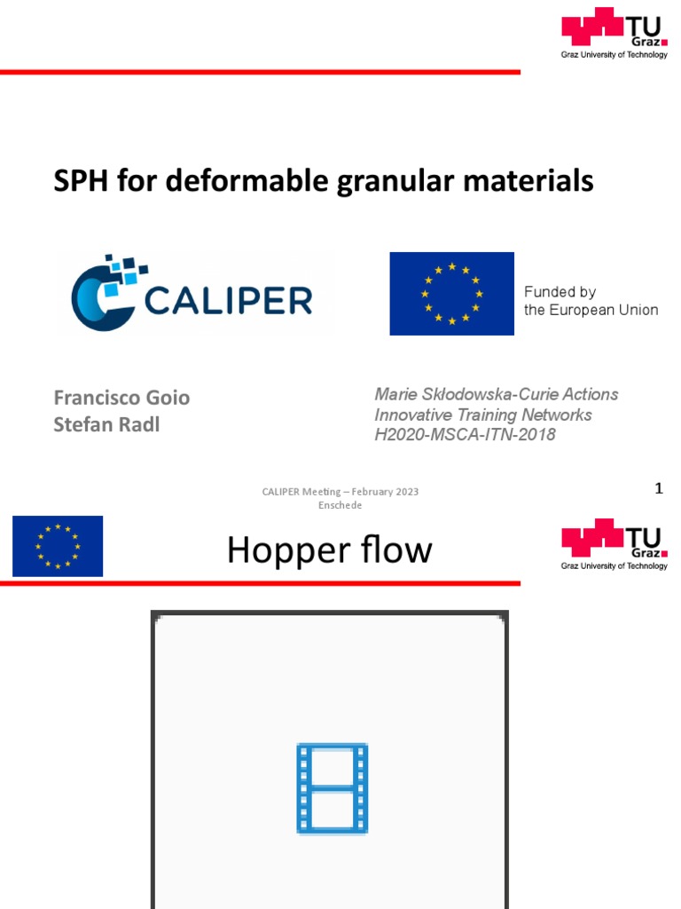 SPH For Deformable Granular Materials: Francisco Goio Stefan Radl | PDF