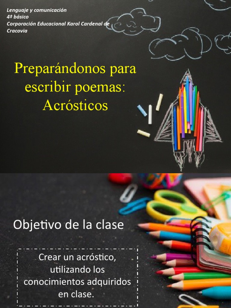 Creación de Acrósticos para Niños | PDF