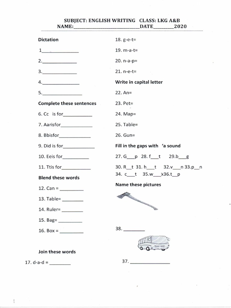LKG English | PDF