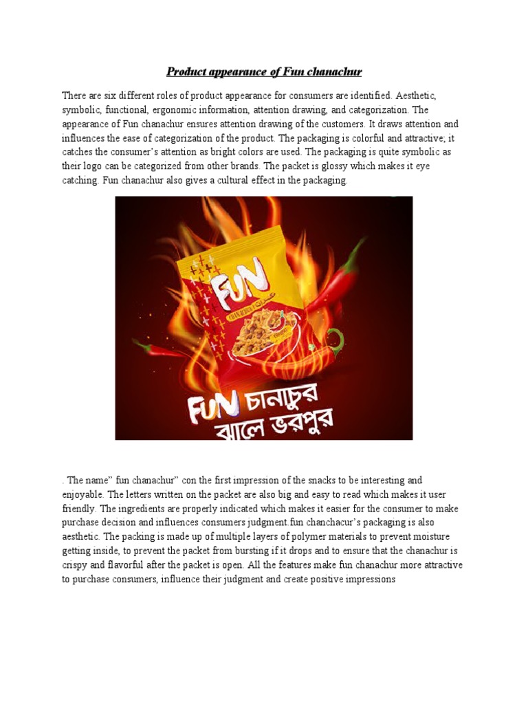 Fun Chanachur Packaging Appeal | PDF