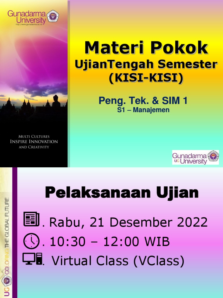 PT Sim 1 - Kisi Kisi Uts | PDF