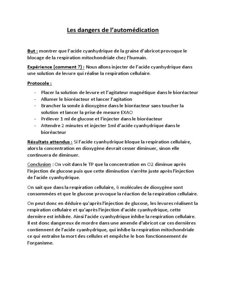 Dangers de l'automédication et AVC | PDF | Pollen | Respiration cellulaire