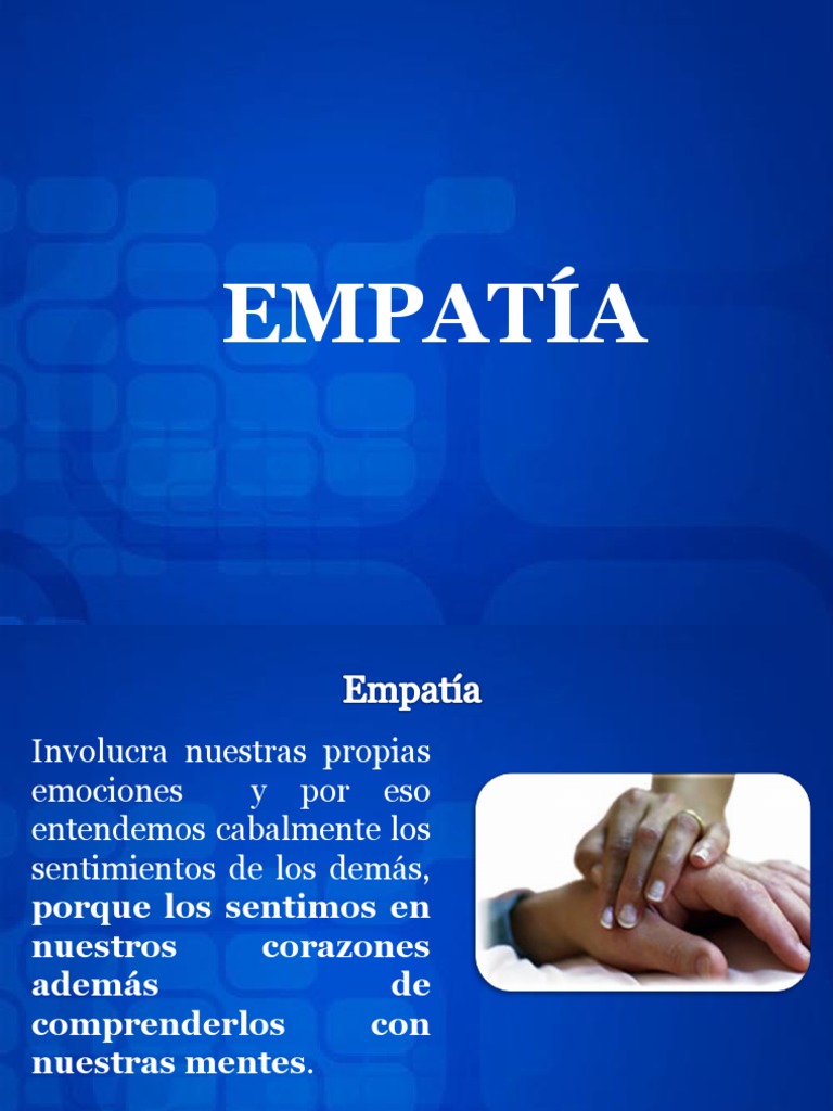 La Empatía Pdf Empatía Las Emociones