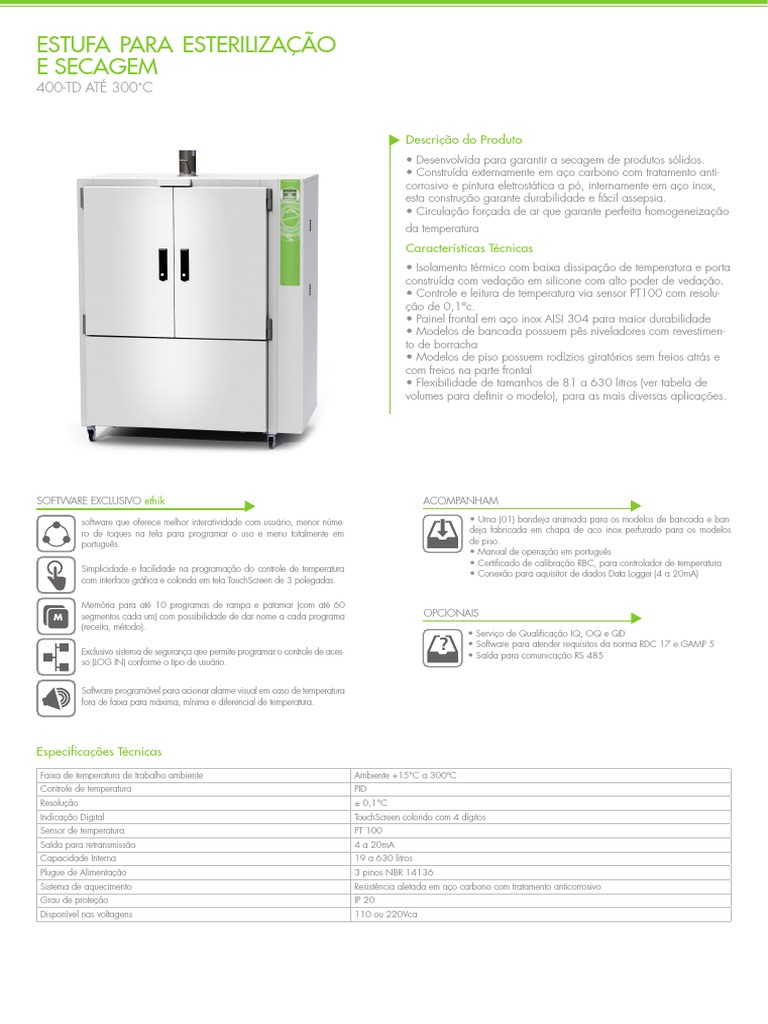 ficha técnica BAKE MSL | PDF | Aço | Ciências Físicas