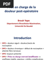 Prise en charge des NVPO postopératoires | PDF | Anesthésie | Risque