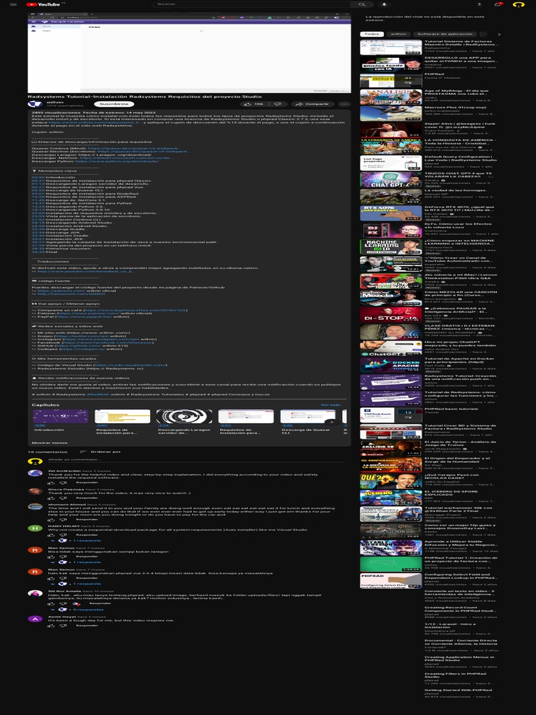 Radsystems Tutorial-Instalación Radsystems Requisitos Del Proyecto Studio - YouTube | Descargar ...