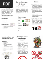 TRiptico de Sustancias Psicoactivas | PDF | Drogas | Drogas Psicoactivas