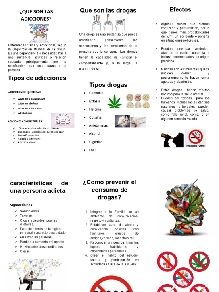 Tipos de Grogas | PDF | Drogas | La dependencia de sustancias