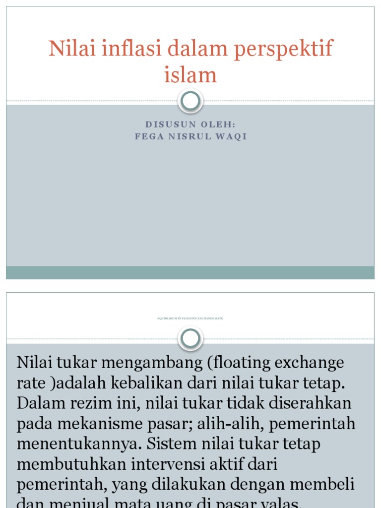 Nilai Inflasi Dalam Perspektif Islam | PDF Nilai Inflasi Dalam Perspektif Islam | PDF