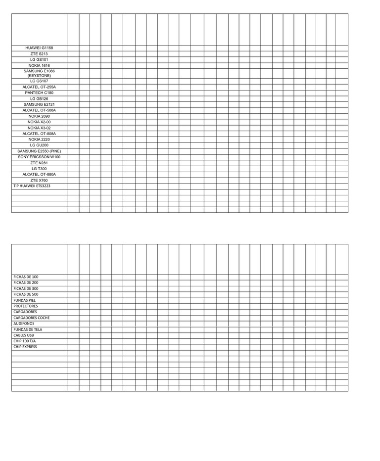 Lista de Telefonos | PDF | Teléfonos móviles | Equipo de telecomunicaciones