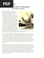 Leopold - Thinking Like A Mountain (1949) | PDF