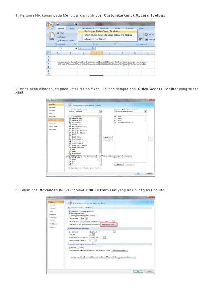 Cara Memuat Input Data Otomatis Di Exel | PDF