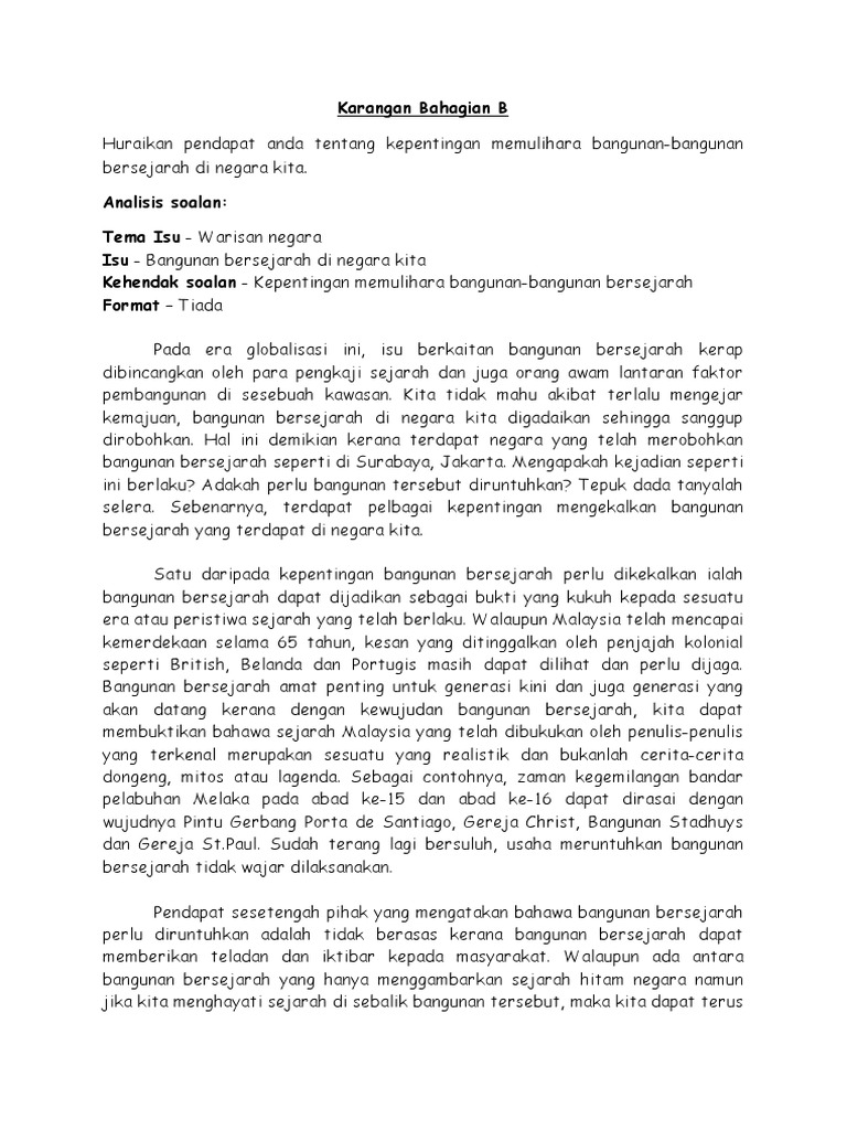 Contoh Karangan | PDF