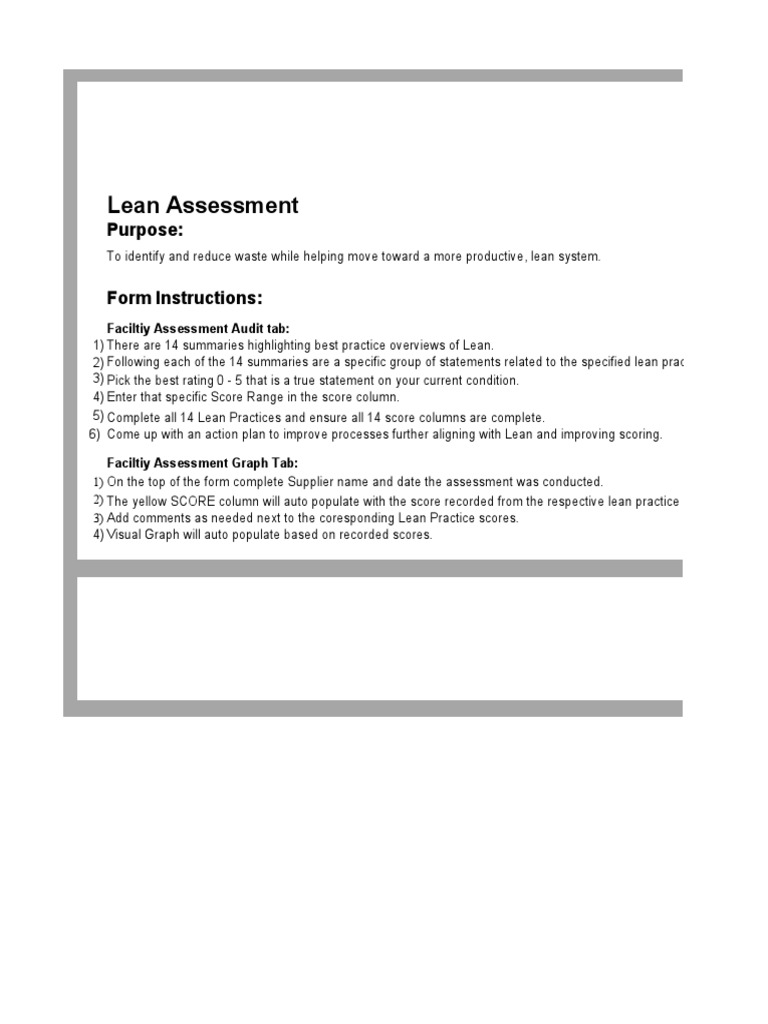 Lean Audit 1 | PDF | Supply Chain | Lean Manufacturing