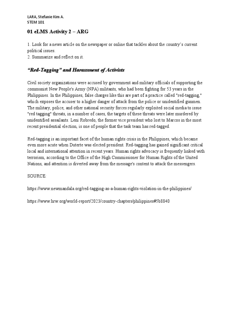 01 eLMS Activity 2 - USCP | PDF