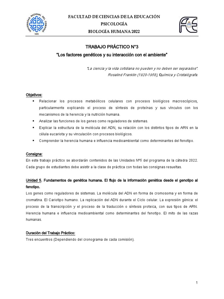 TP3 2022 | PDF | Rna | Adn